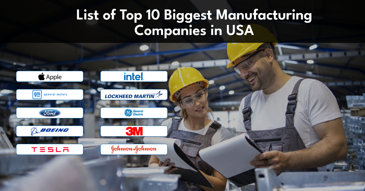 Top 10 List of Biggest Manufacturing Companies in the USA
